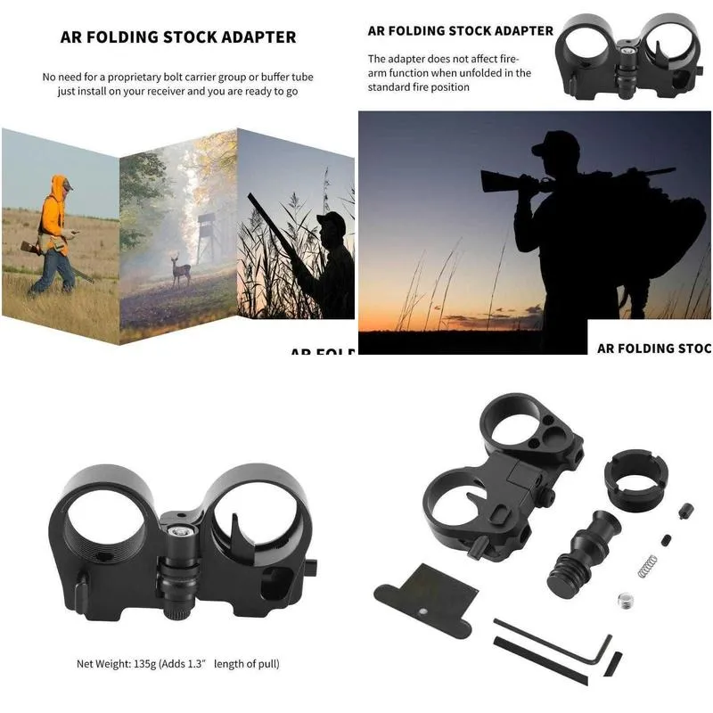 Tripods Tactical Ar Folding Stock Adapter Ar 15/M16 Gen3 M Hunting ...