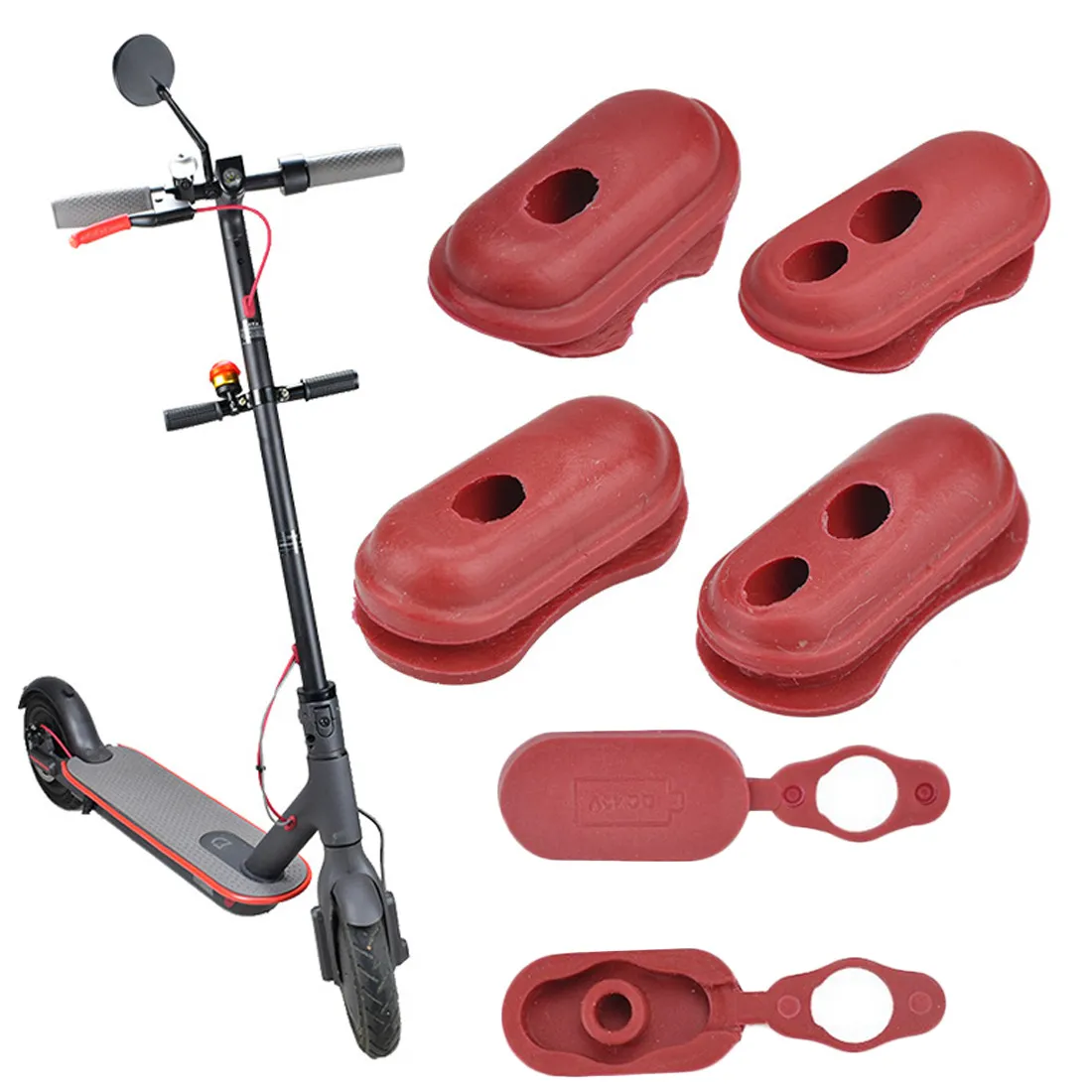 Electric Scooter Silicone Charge Port Cover Rubber Plug for Xiaomi ...