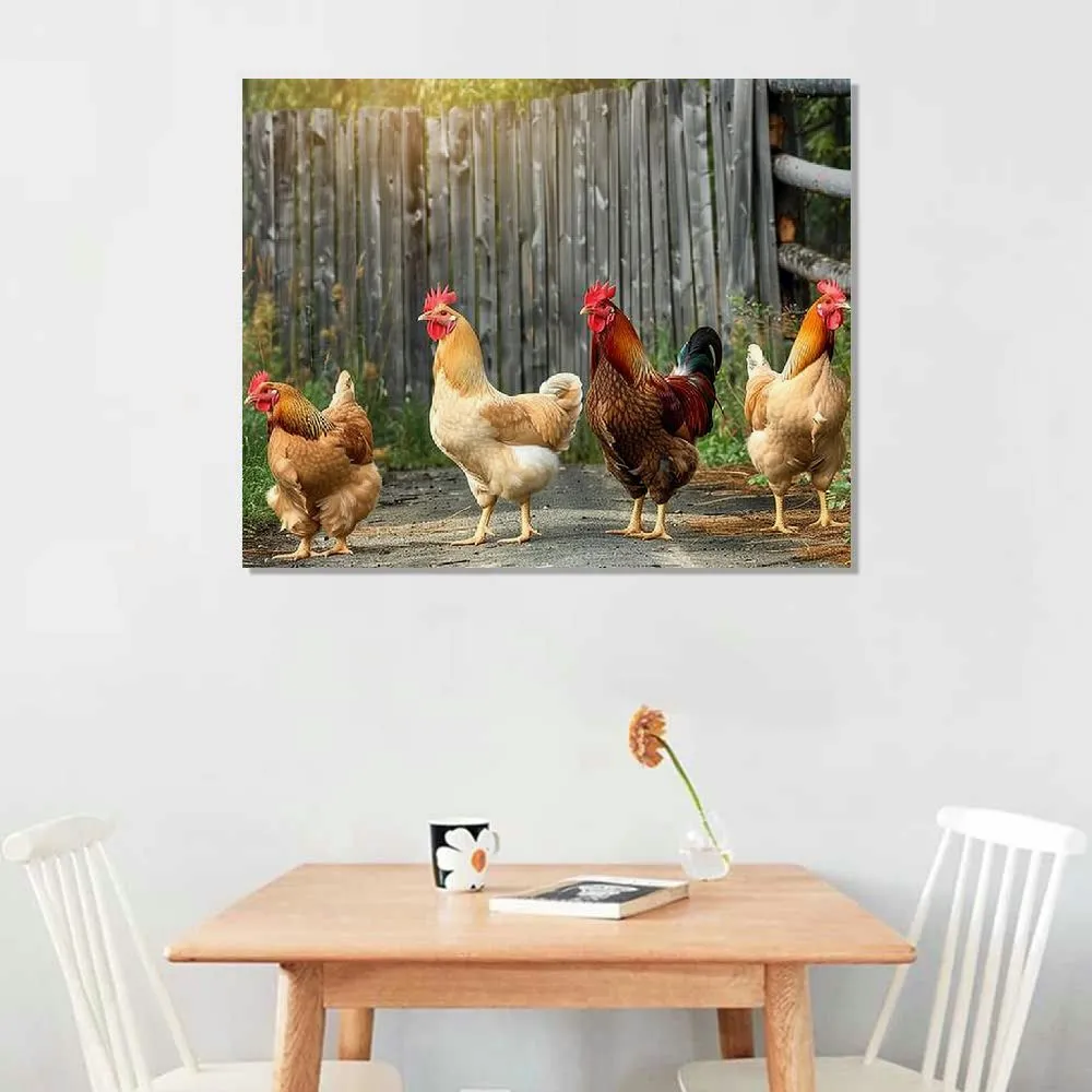 hen wall art