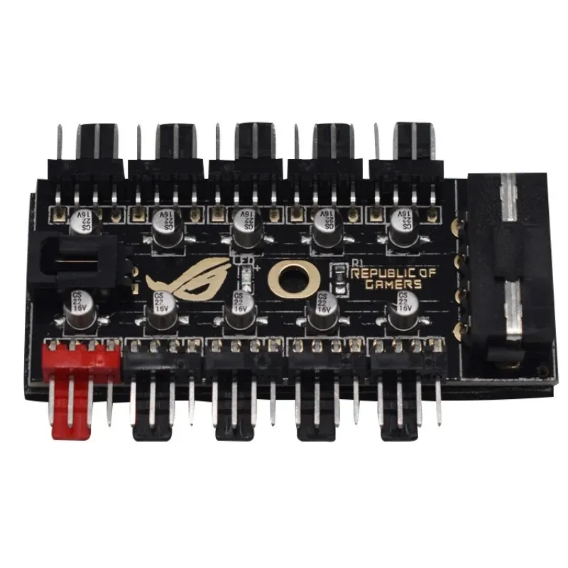 PC Fan Controller, 4 Pin Fan Connector Hub: Magnetic Computer ...