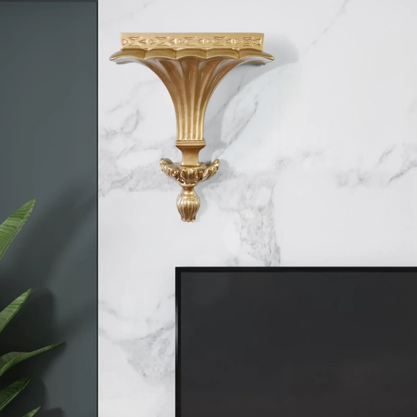 2024Decorative Resin Wall Shelves - Ornate Floating Shelf for Entryway ...