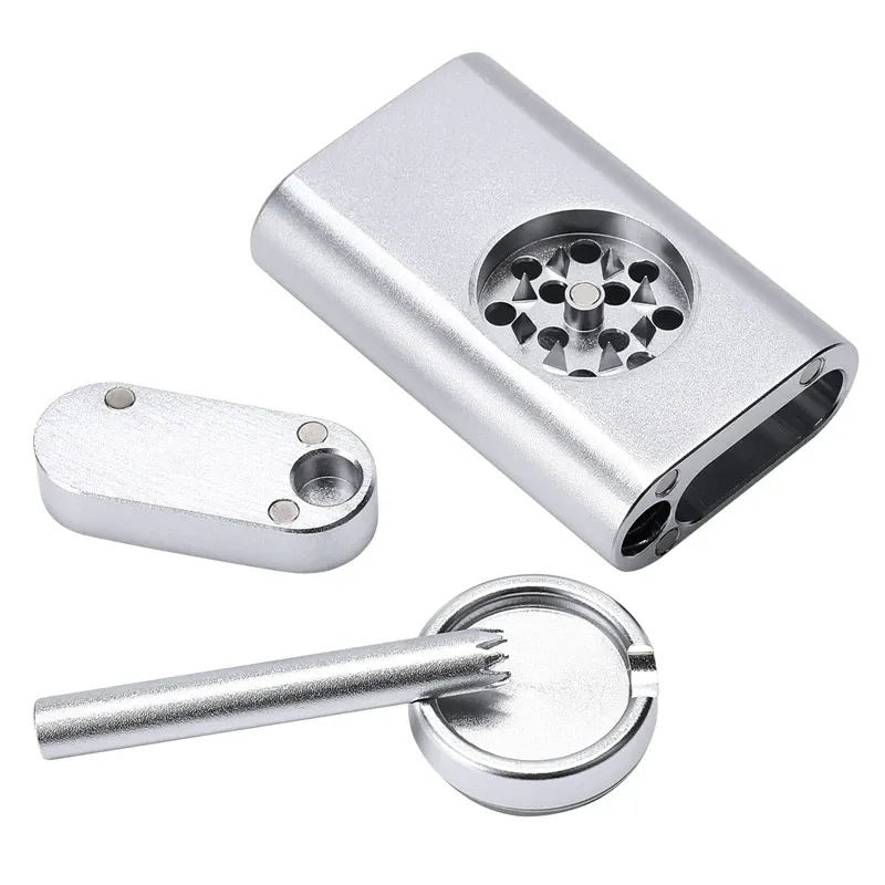 Manual Herb Grinder Portable Box Container And Grinder Aluminum Alloy ...