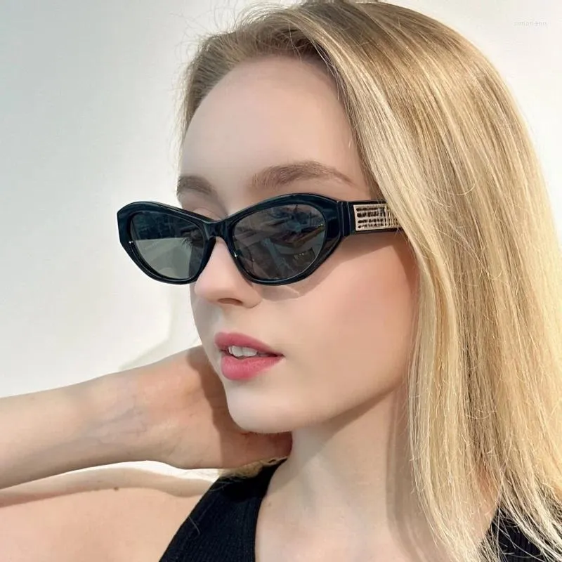2024 Women's Cat Eye Black Acetate Cat Eye Prescription Sunglasses ...