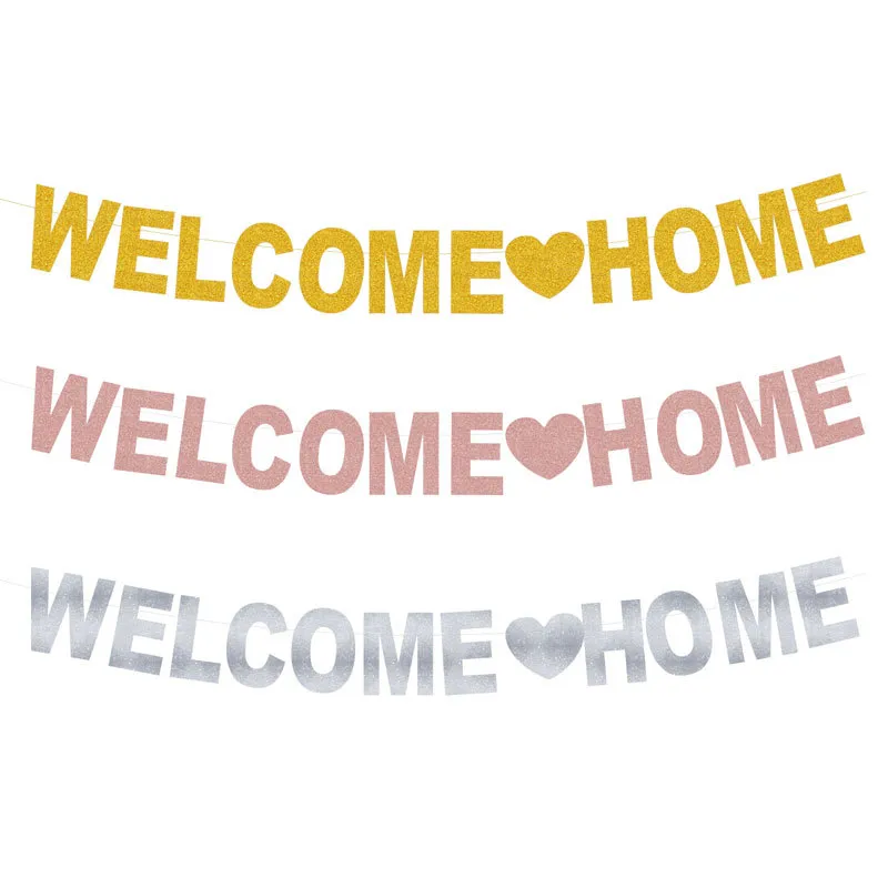 Gold Flag Gold Heart Bunting For Home Decor, Parties, Birthdays ...