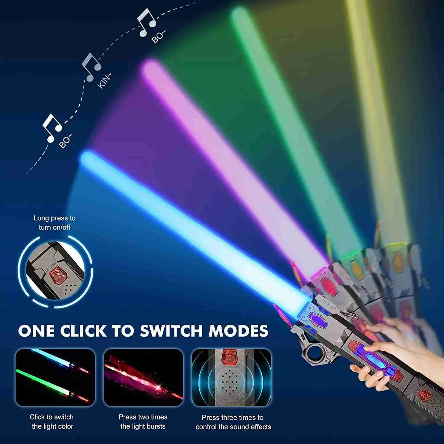 LED Swords/Guns LED Swords/Guns Lightsaber RGB Laser Sword 2 In 1 ...