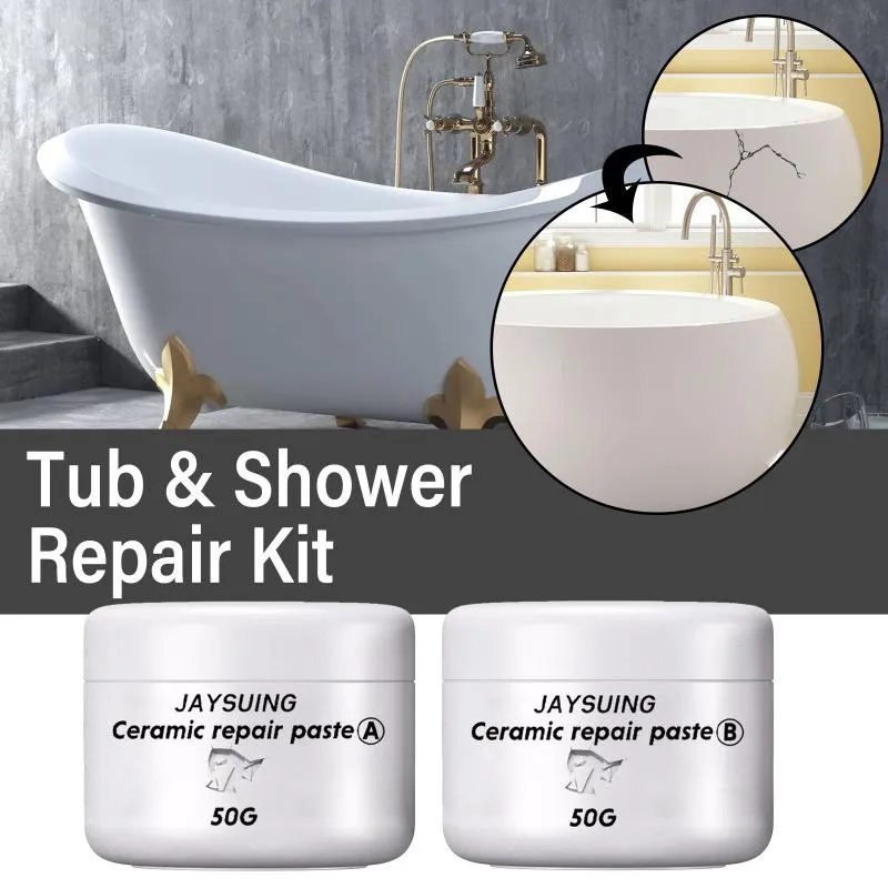 Ceramic Repair Kit - Porcelain Paste for Tub Tile Shower Color ...