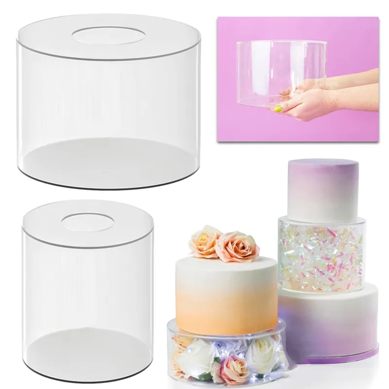 Round Acrylic Cake Display Board 10 in Diameter Cake Edge Smoother Cake ...