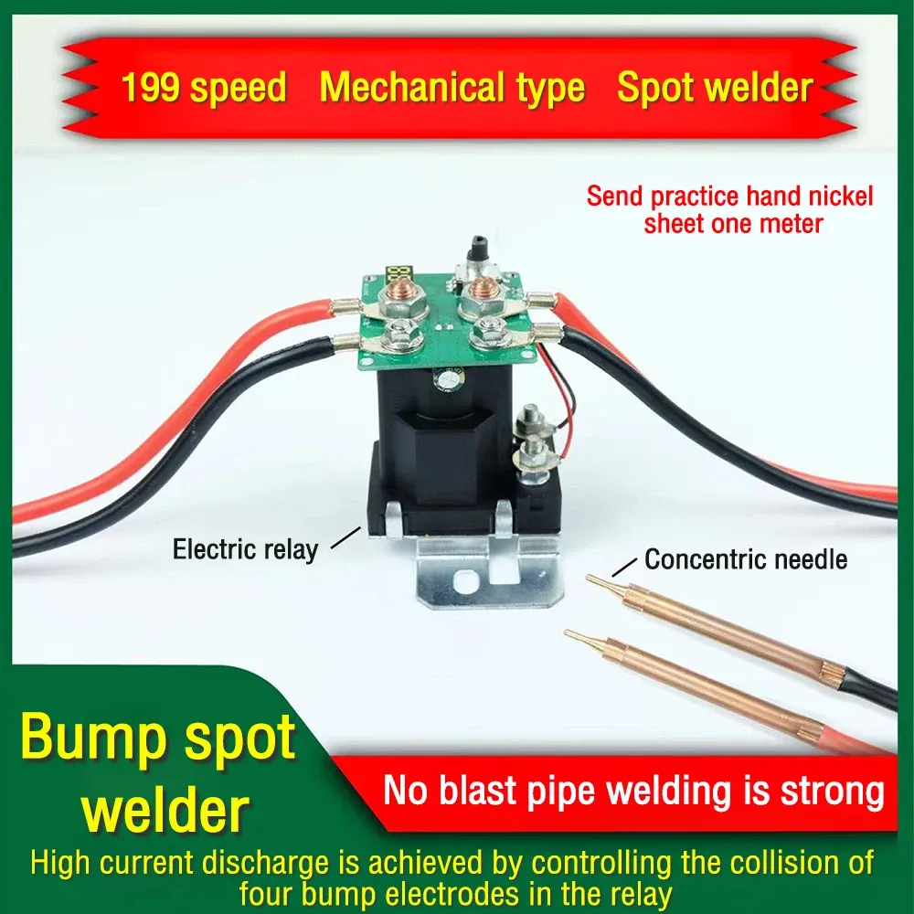 12V DC Relay Spot Welder Kit Adjustable 199 Gear Mini Spot Welding ...