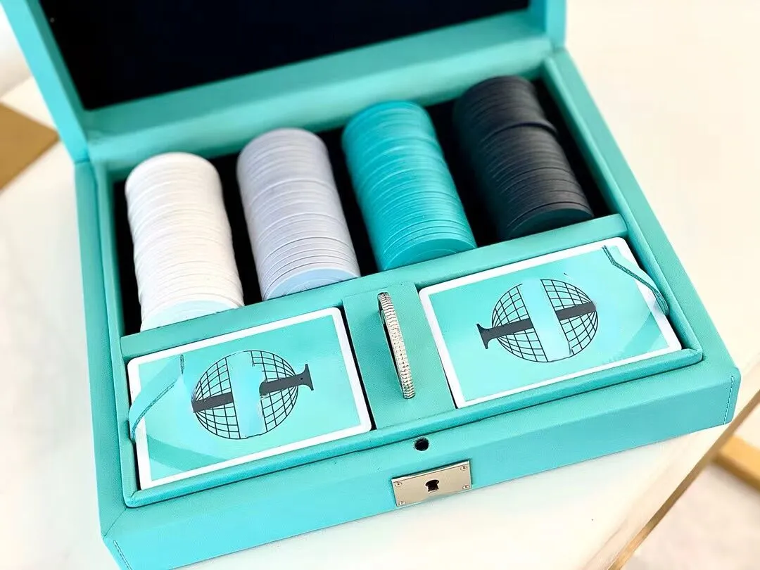 Designer Cyan Jetton Set for Playing Card Games and Entertainment from ...