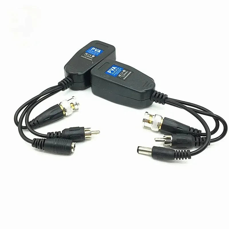 CCTV Balun with 3.5 mm Audio Cable: RJ45 TVI/CVI/AHD HD Power & Video ...