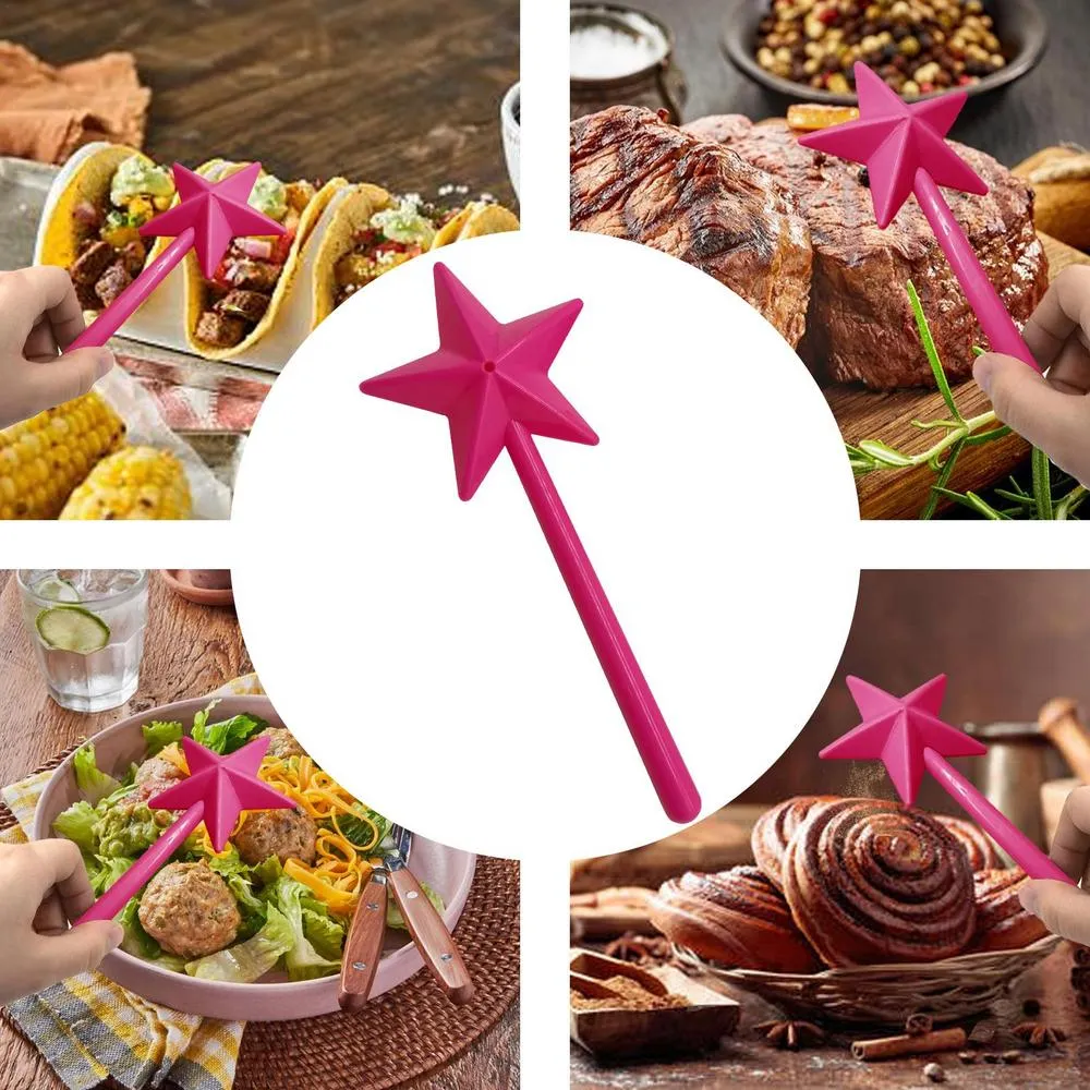 Magical Star Wand Salt & Pepper Shakers | Refillable Spice Dispenser ...