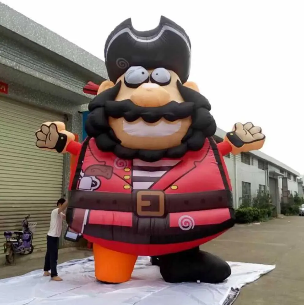 Giant 6m Inflatable Pirate Viking Captain Cartoon Character For ...