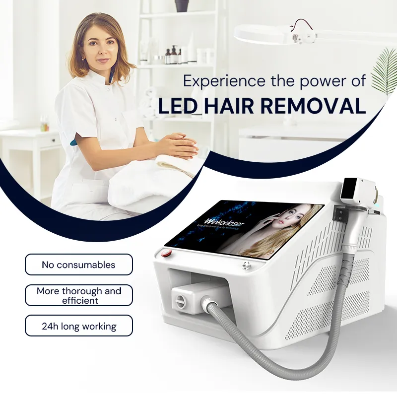LED Hair Removal Machine 650NM 1300NM Painless Hair Removal With Skin ...