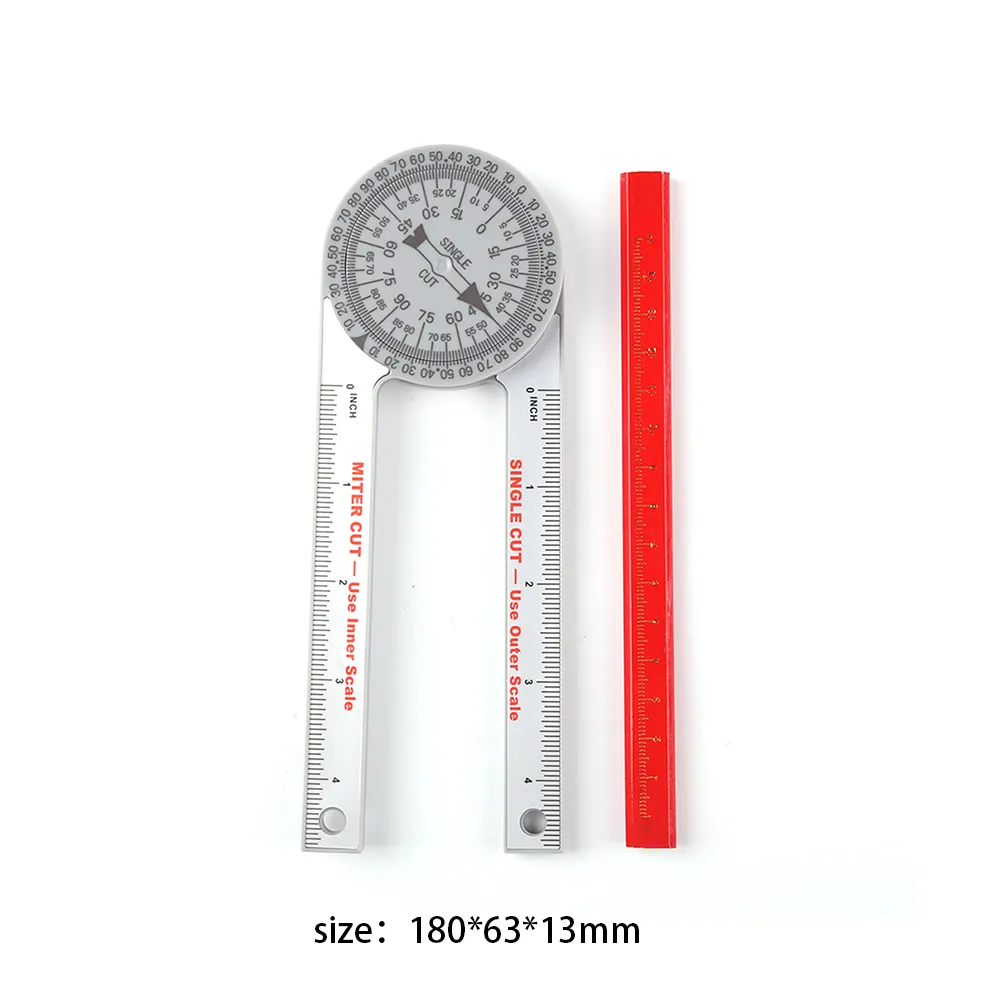 compound miter saw Protractor Angle Ruler with Marking Pencil ...