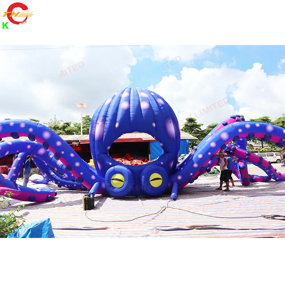 Custom Made Concert Stage Decoration Giant Inflatable Octopus Dome Tent ...