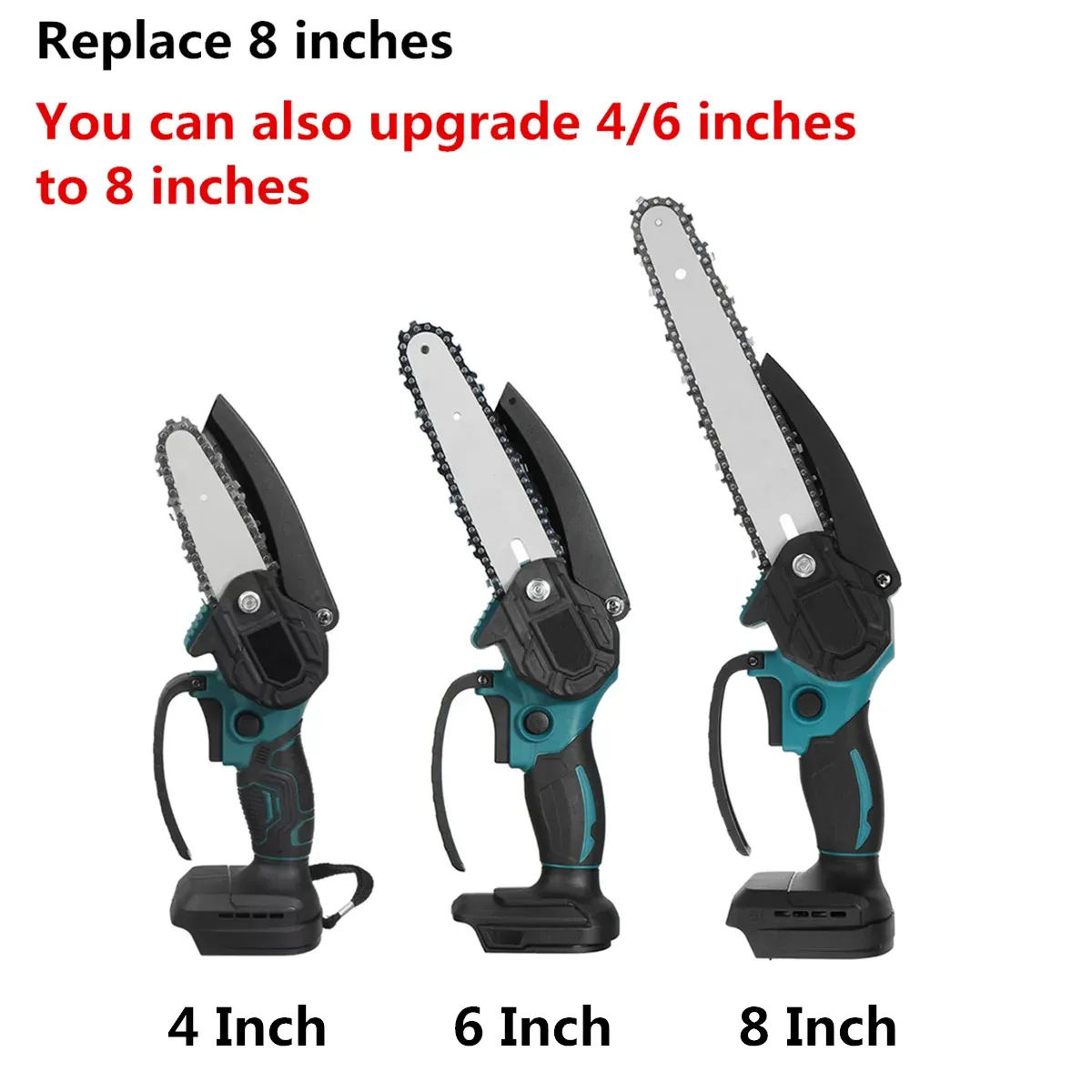 8 Inch Chainsaw Guide Bar And 45 Drive Link Saw Chain Set 1/4 Pitch ...