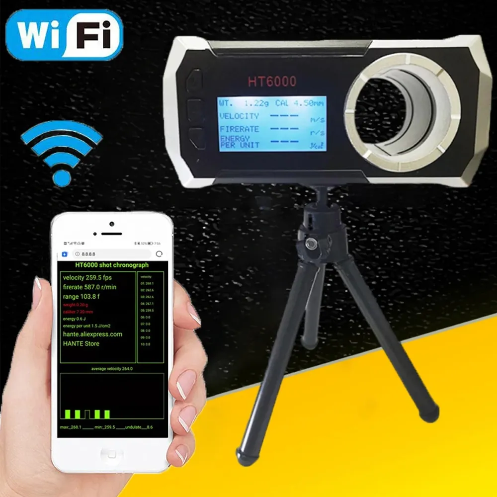 Multifunctional Shooting Chronograph 10-5000 FPS WiFi Speed Measurement ...