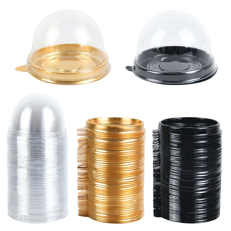 Mini Cake Boxes, Clear Plastic Single Dessert Containers For Muffins ...