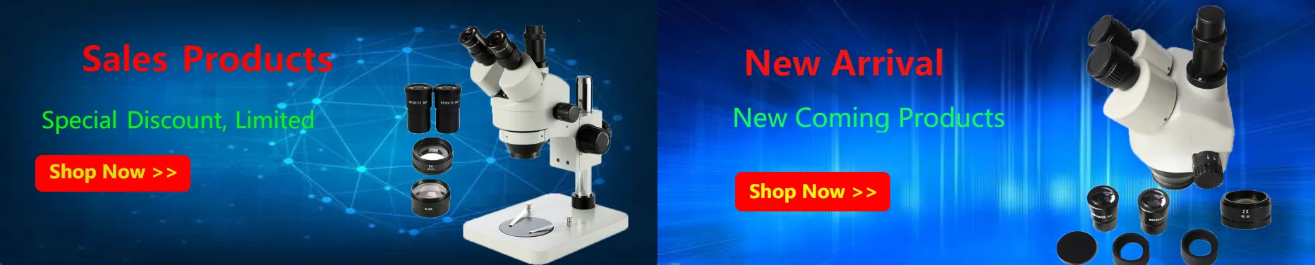 DHgate.com:2024 Trinocular LED Microscope Light Source, Dual Goose-neck ...