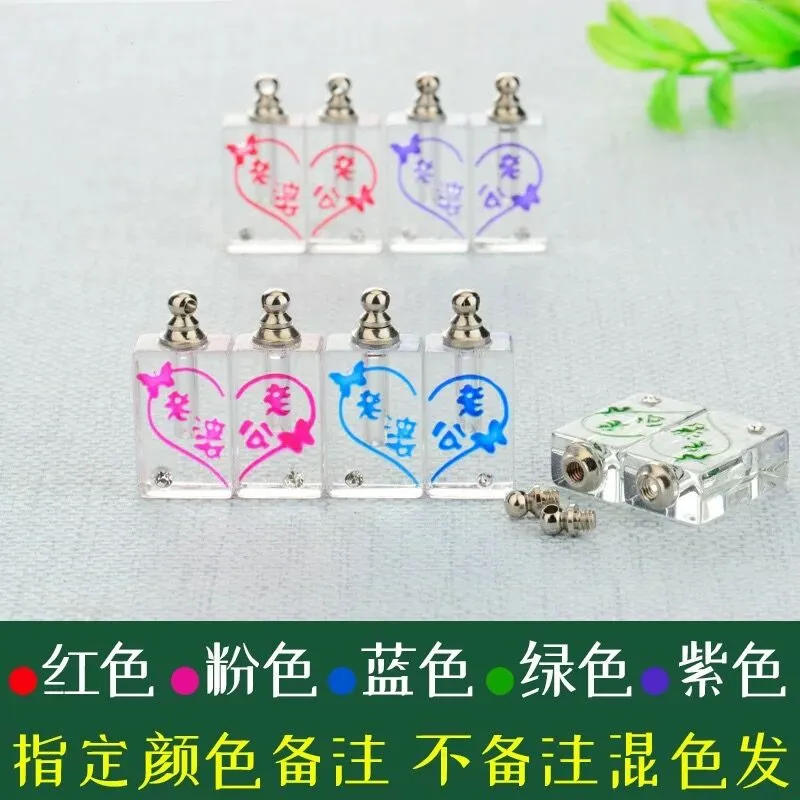 DHgate.com:QuantityPcs Crystal Vial Pendant Charms Mini Glass Bottle ...