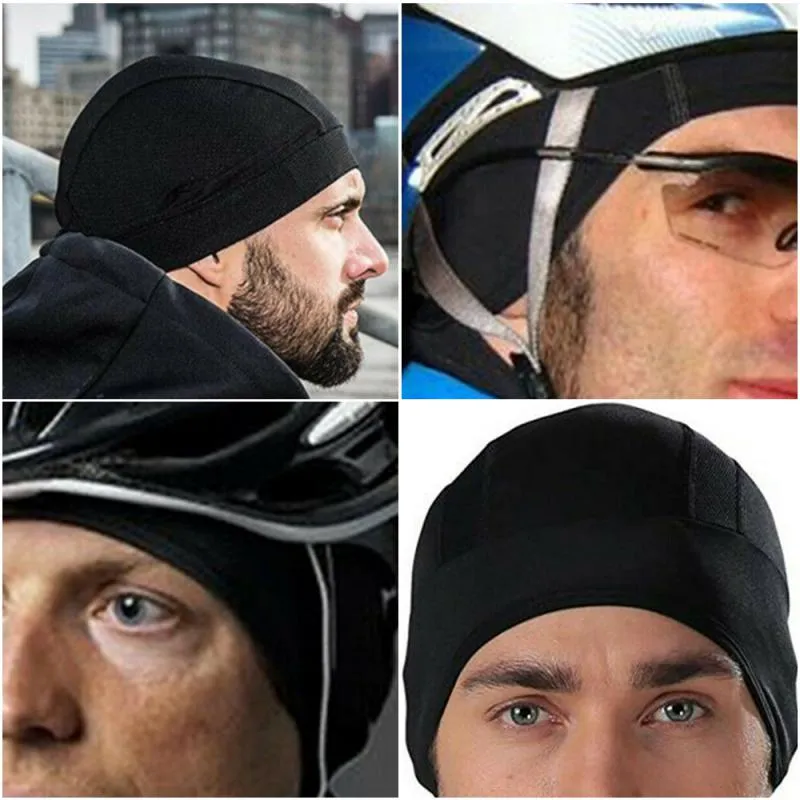Cycling Dome Cap Breathable Quick-drying Sweat-wicking Inner Liner ...