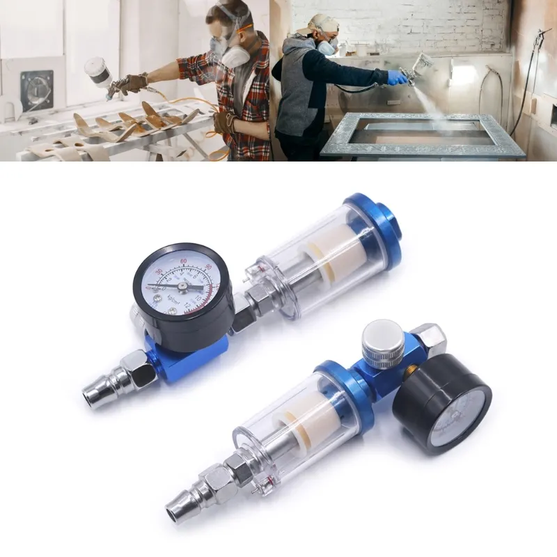 Pneumatic Tools In-line Oil Water Trap Filter Separator Air Adjusting ...