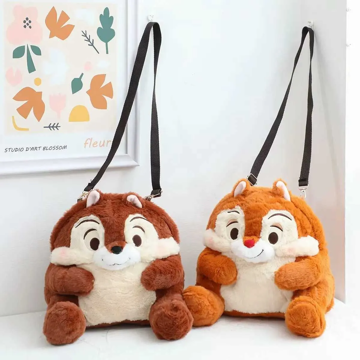 DHgate.com:2024Plush Chipmunk Backpack, Cute Cartoon Animal Plush Bag ...