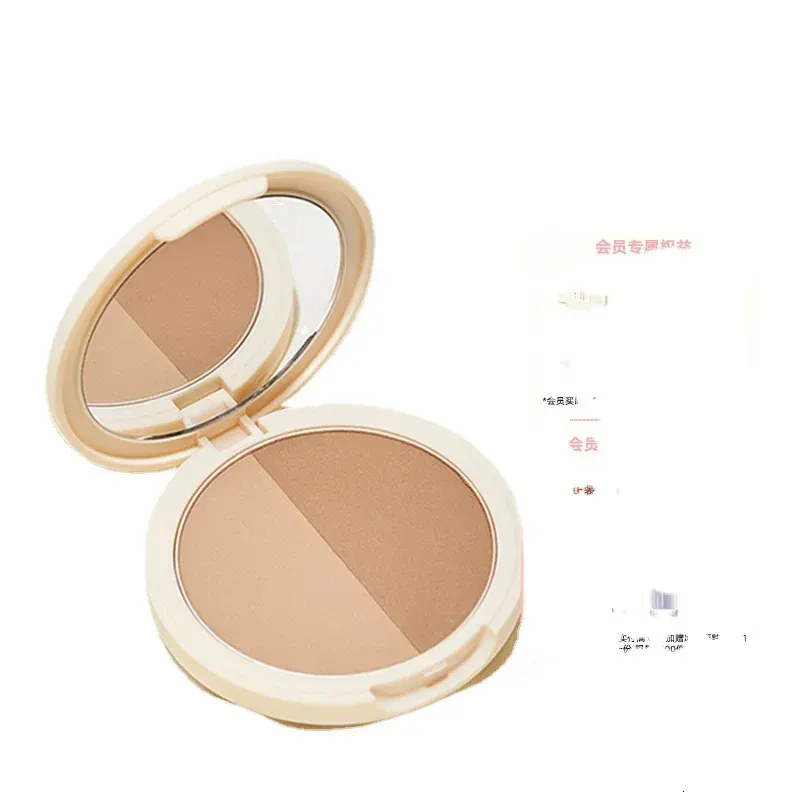 Two-Color Bronzer & Highlighter Palette - Natural Shades, Long-Lasting ...