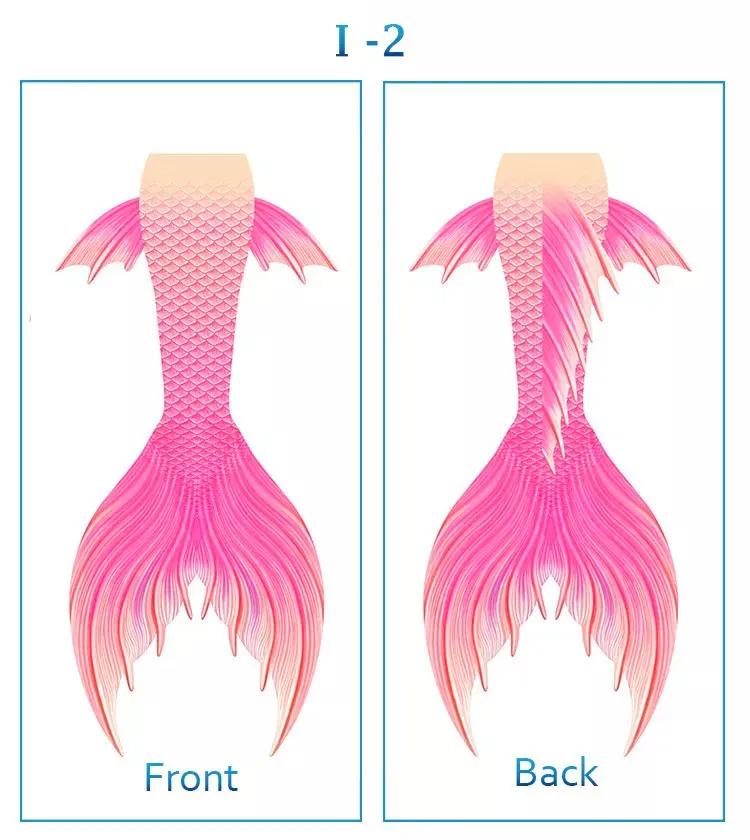 Mermaid Tail For Swimming Big Fluke Wet Suit With Monofin Fish Skin ...
