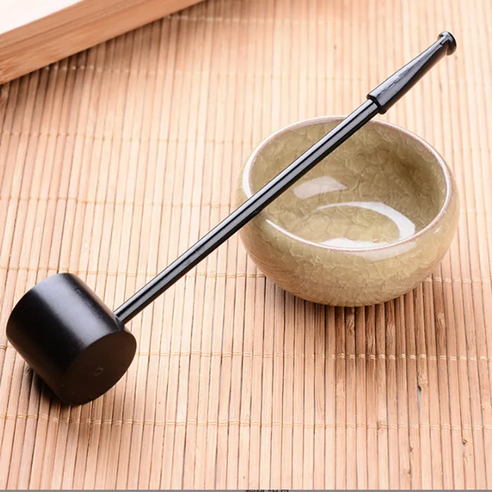 Smoking Pipes Ebony Wood Hand Pipes Round Square Herb Tobacco Hammer ...