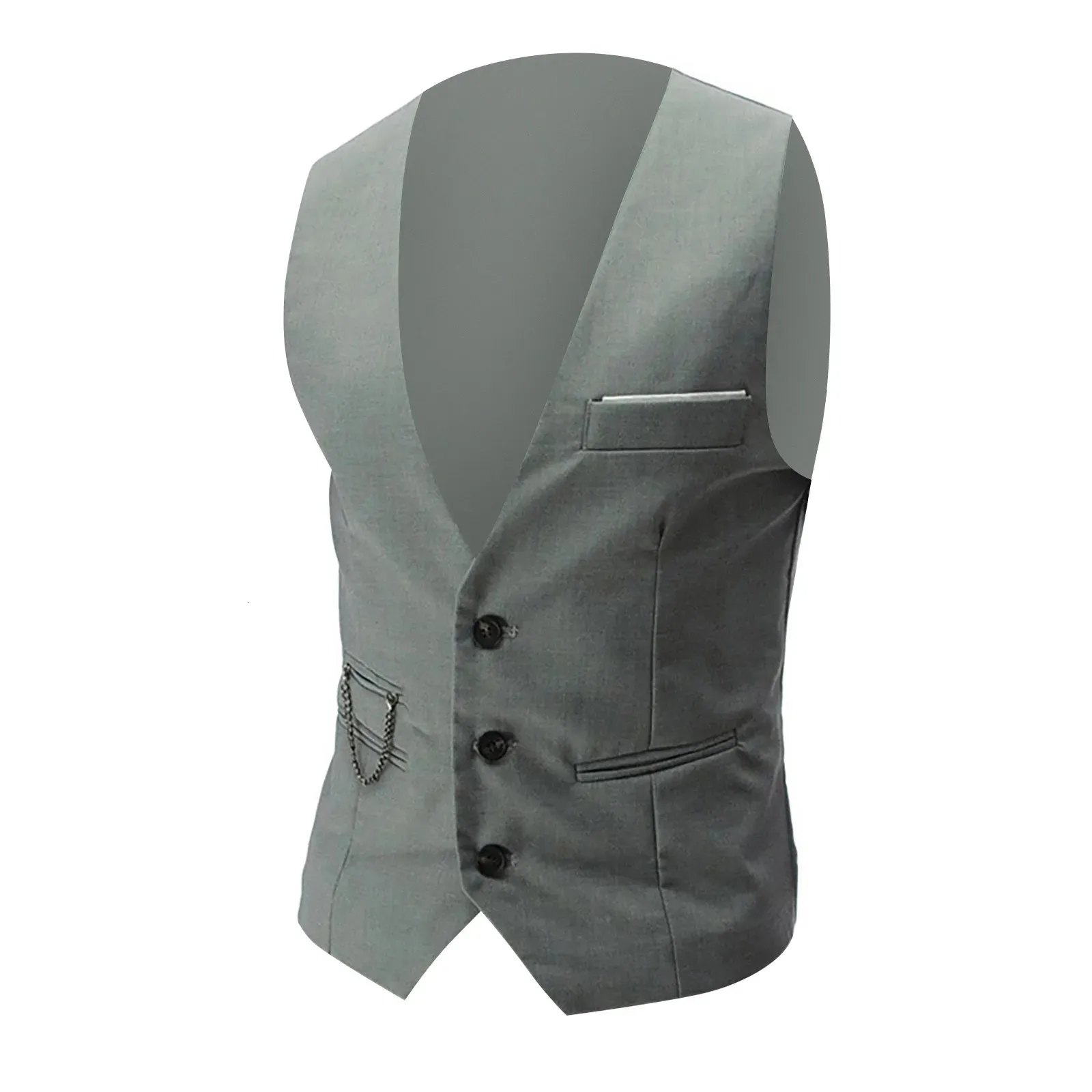 Arrival Dress Vest For Men, Slim Fit Suit Vest, Male Waistcoat Gilet ...