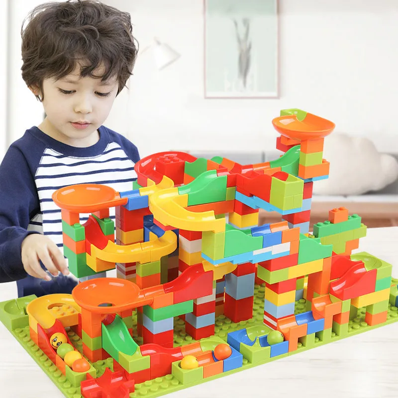 168/Marble Race Run Funnel Slide Blocks Building Blocks Big Block ...