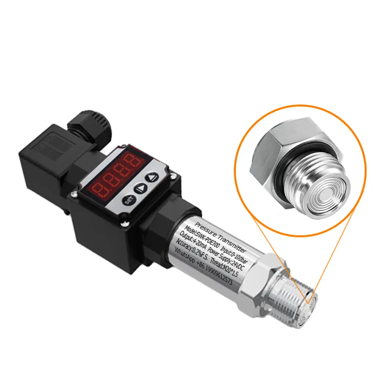 Anti-clogging LED Diaphragm dwyer pressure transducer for Milk Glue and ...