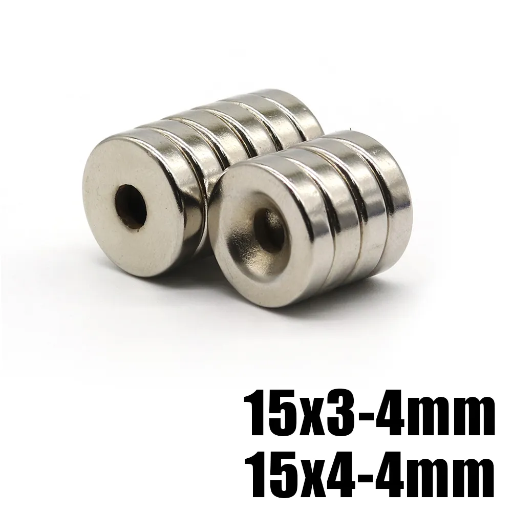 Powerful 15x3-4 mm & 15x4-4 mm Round Disc Magnets - Versatile Small ...