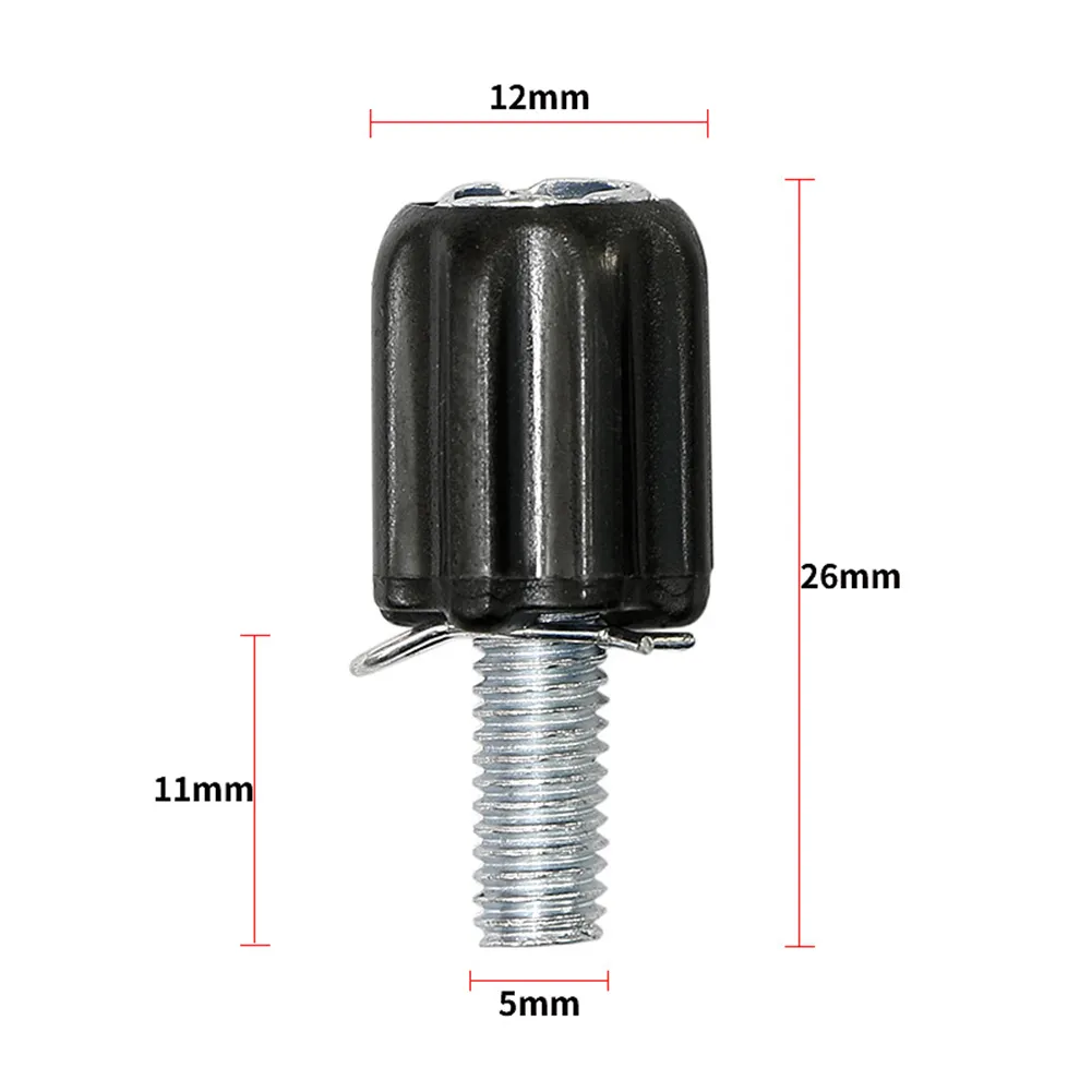 M5 Black Bicycle Gear Cable Adjuster Bolt Set for Derailleur Downtube 2 ...
