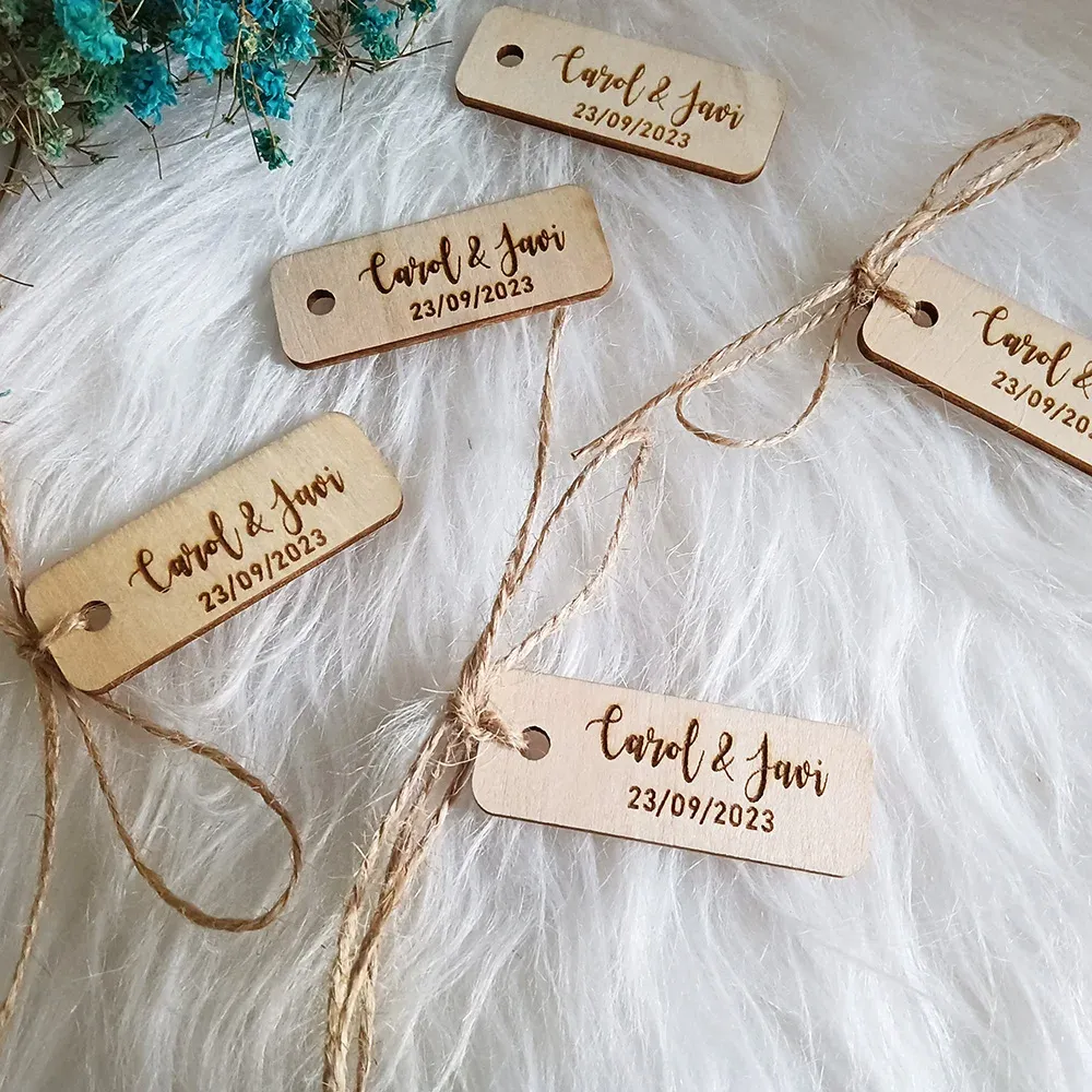 Customized Banquet Guest Name Wooden Label Card for Wedding Table ...
