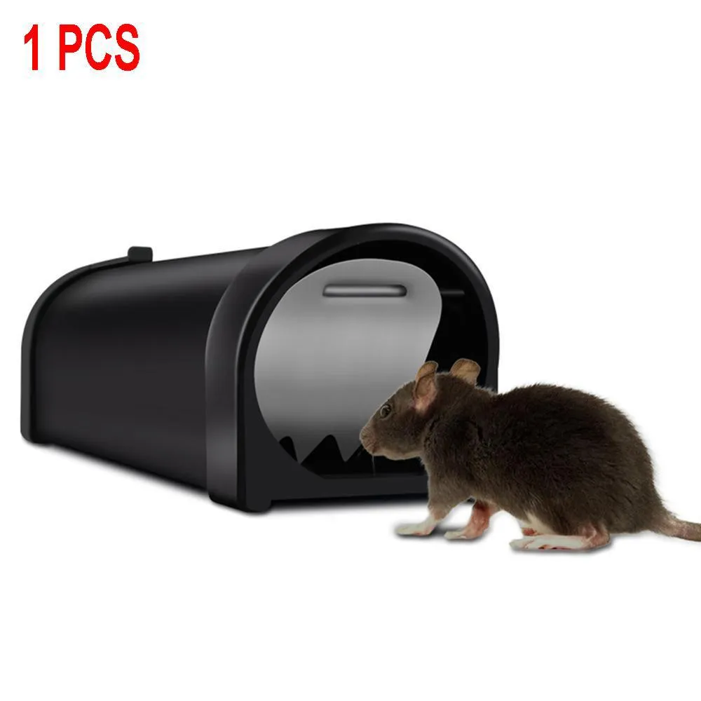Reusable Smart Mouse Trap 27 × 6.5 × 6.5 in Black ABS Plastic Live ...