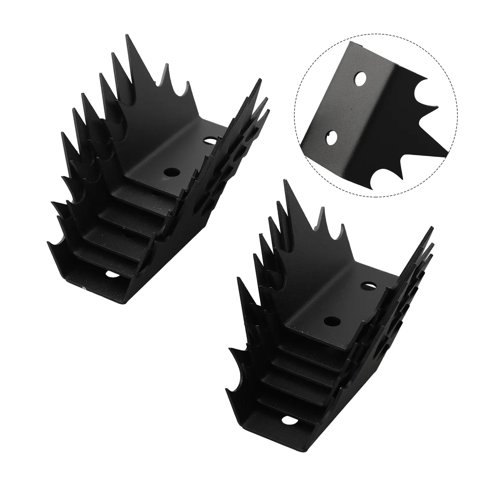19cm Black Wall Spikes Fence Nails Accessories 20-Pack - Sturdy ...