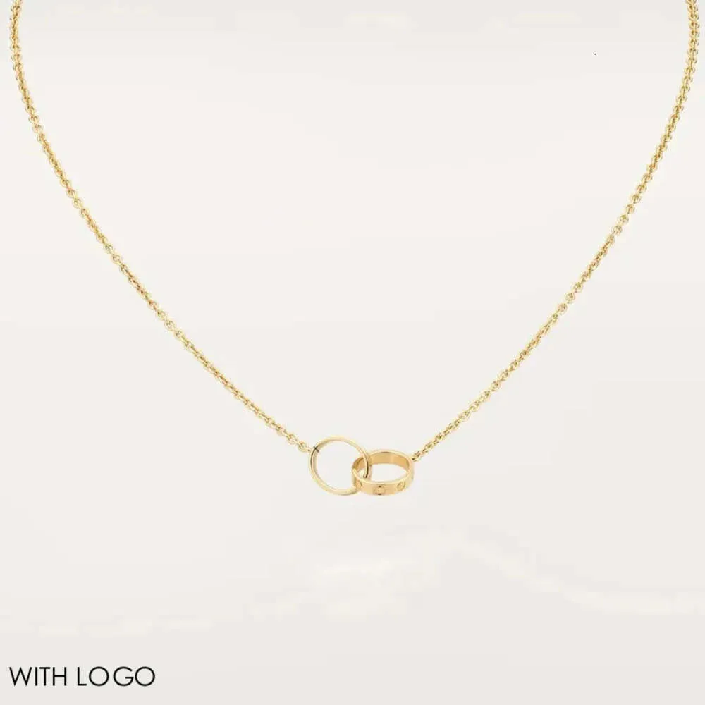Jewelry Loops Circle Pendant Necklace 316L Titanium Steel Interlocking ...