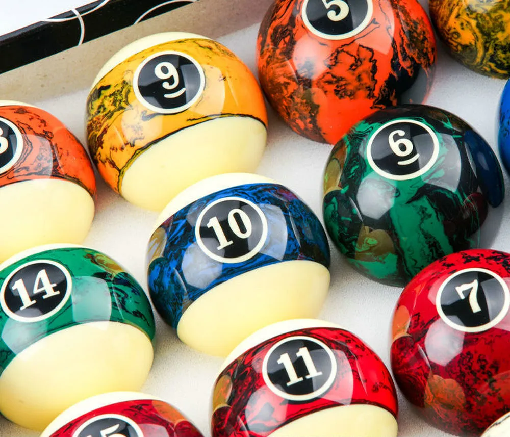 cool looking pool balls