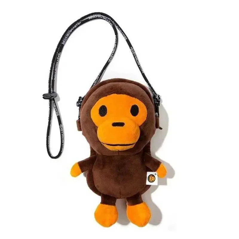 Monkey Plush Backpack: Cute Shoulder Bag Keychain DIY Series Toy ...