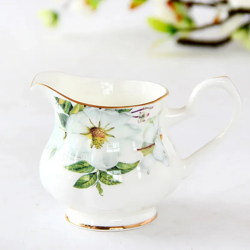 Bone China Milk Jug, European Style Porcelain Creamer, Elegant Ceramic ...