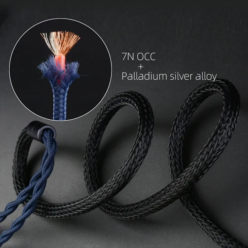 DHgate.com:NiceHCK DragonScale 7N OCC+ Palladium Silver Alloy Earphone ...