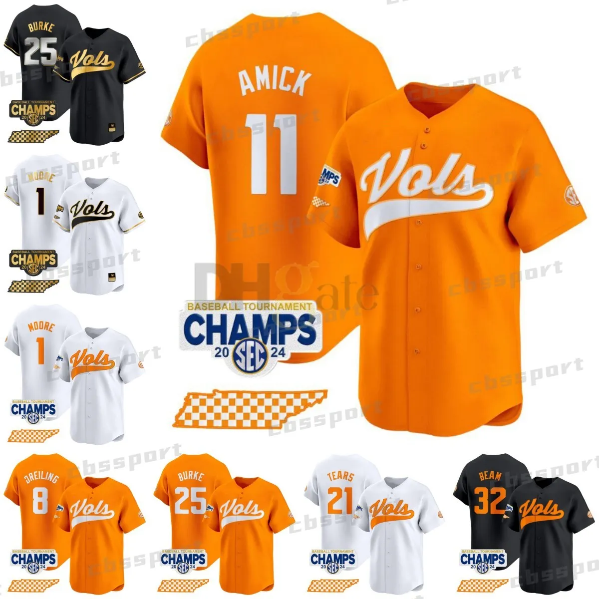 16 Morgan Wallen Tennessee Volunteers 2024 Tournament Champions Limited ...