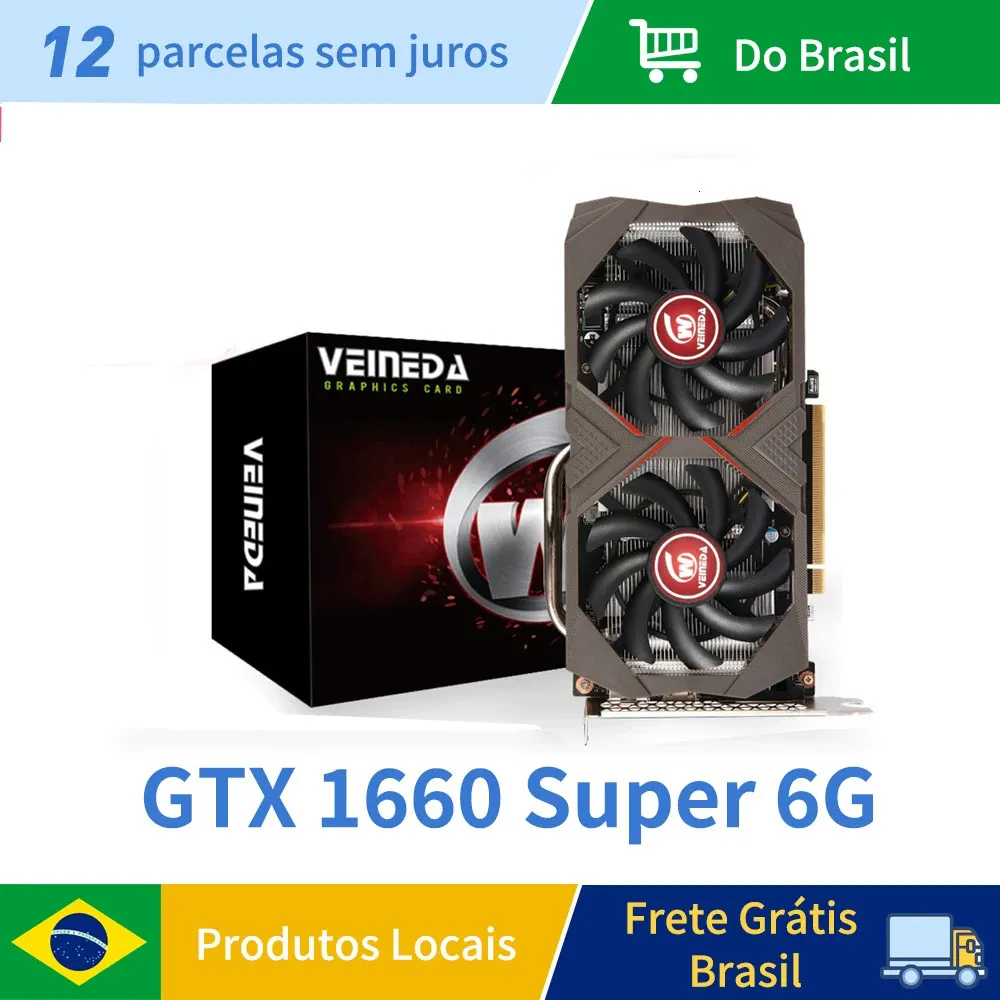 VEINEDA NVIDIA GeForce GTX 1660 Super 6GB 192-Bit PCIe 3.0 Gaming Video ...