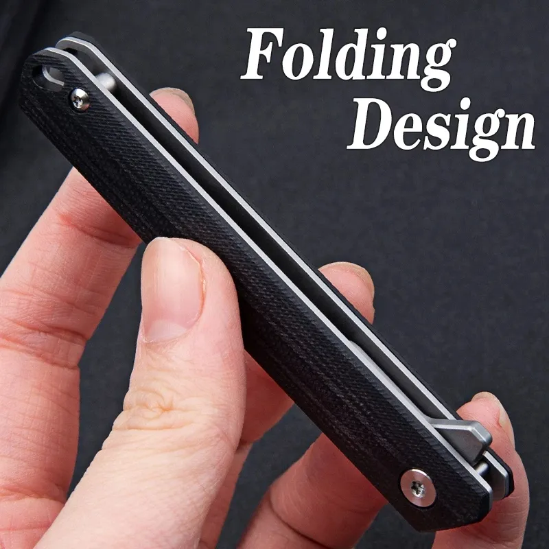 G10 Multi-Tool Folding Knife: Compact EDC Keychain Scalpel w/ 10 Blades ...
