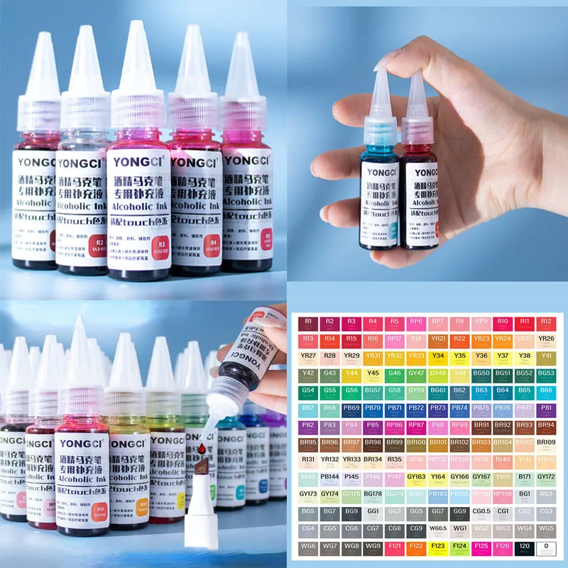 Quantity Oil-Based Universal Marker Refills in Color Options for Alcohol-Based Markers from ...
