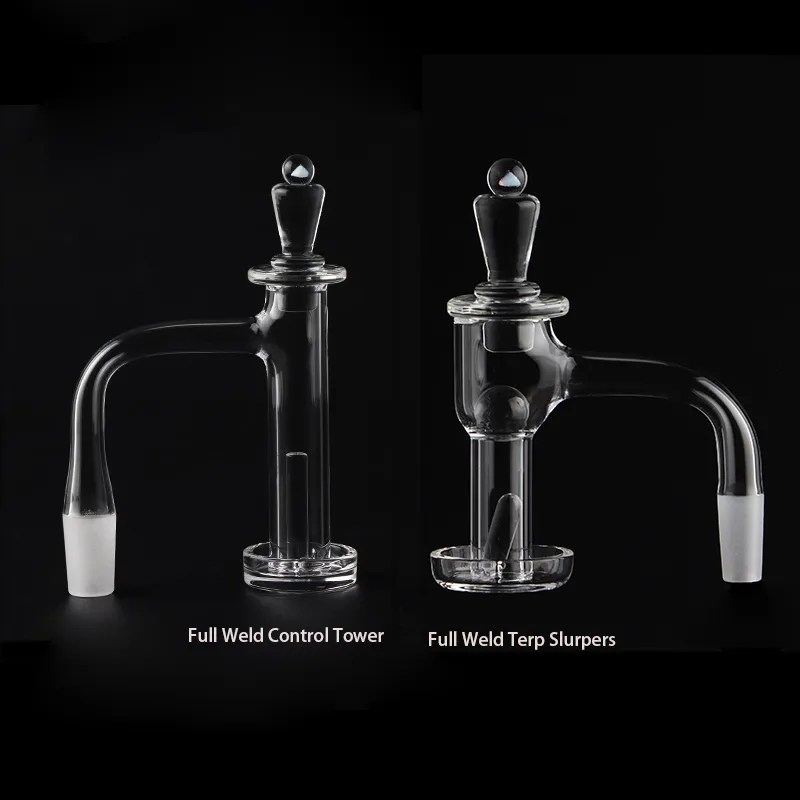 16mm Full Weld Beveled Edge Control Tower And 20mm Terp Slurper Quartz ...