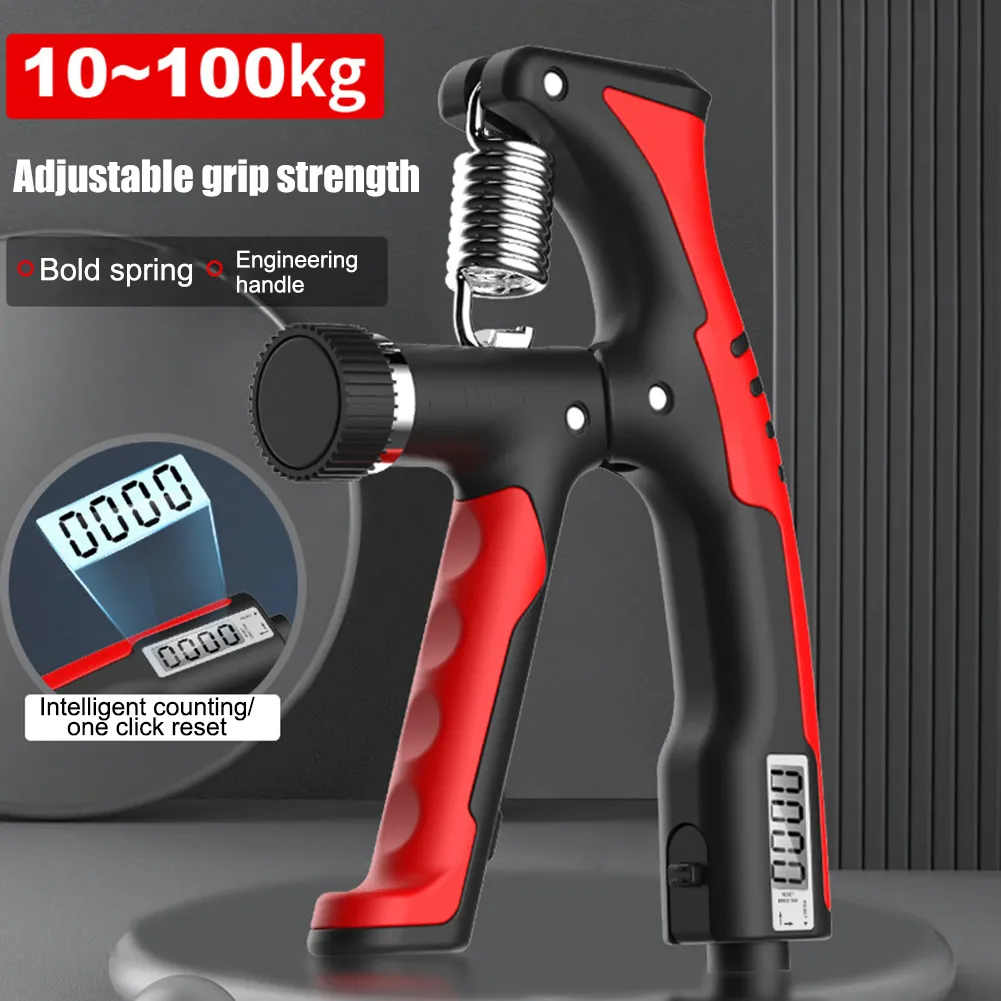 Adjustable Resistance Forearm Hand Exercise Trainer With Counter And ...