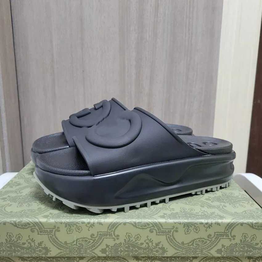 Sandal Slipper Internet Celebrity Burst Solid Color Flat Heels Leisure ...